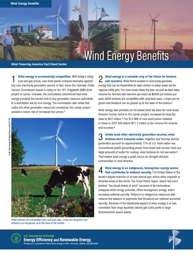 Wpa Factsheet Series PDF | PDF | Wind Power | Electricity Generation