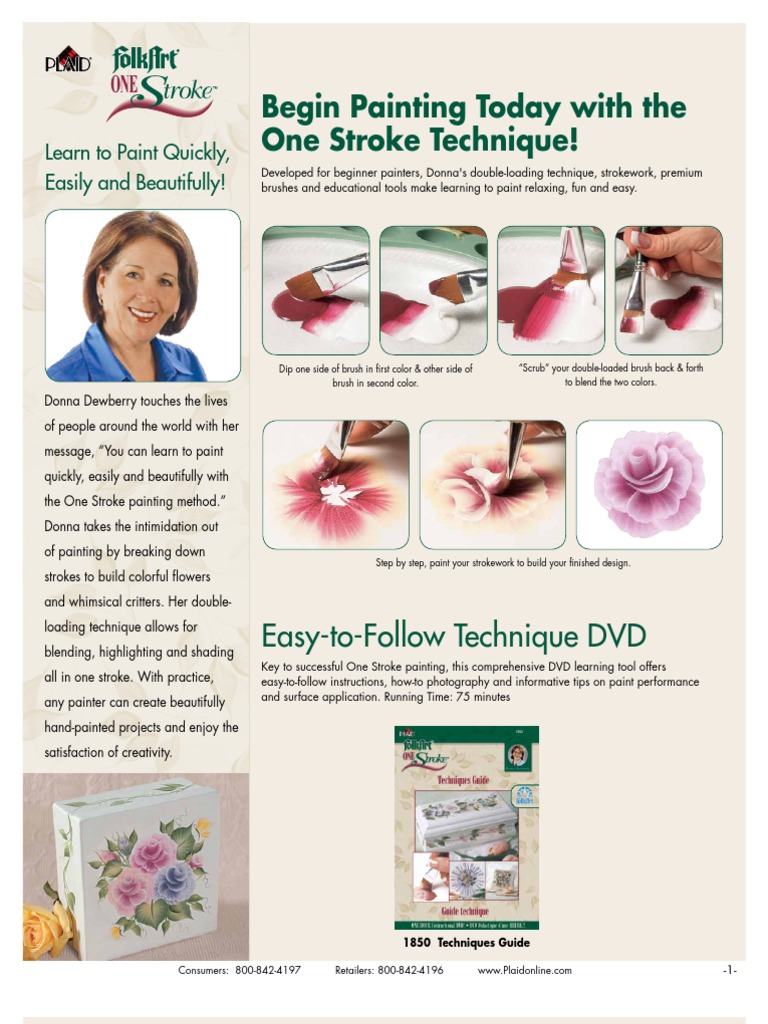 One Stroke Info | PDF | Paintings | Paint