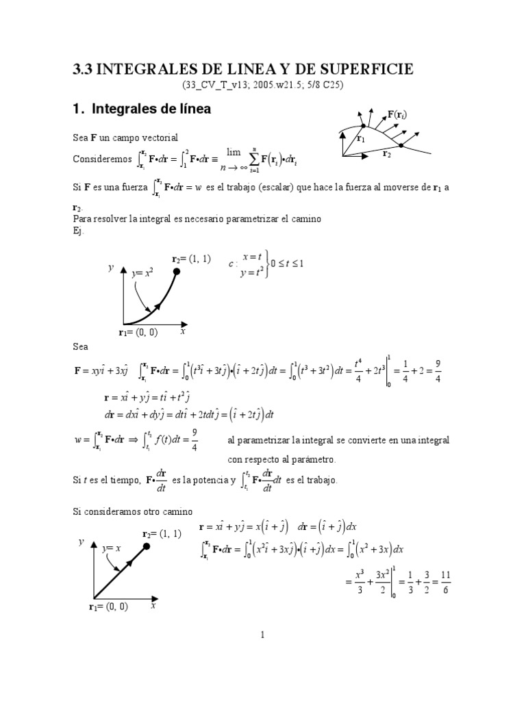 Integrales de Línea | PDF | Integral | Campo magnético