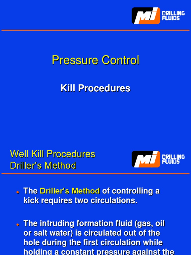 Pressure Control Well Kill Procedures | PDF | Casing (Borehole) | Pressure