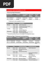 Exam Timetables - ACCA Qualification - Students - ACCA Global | PDF ...