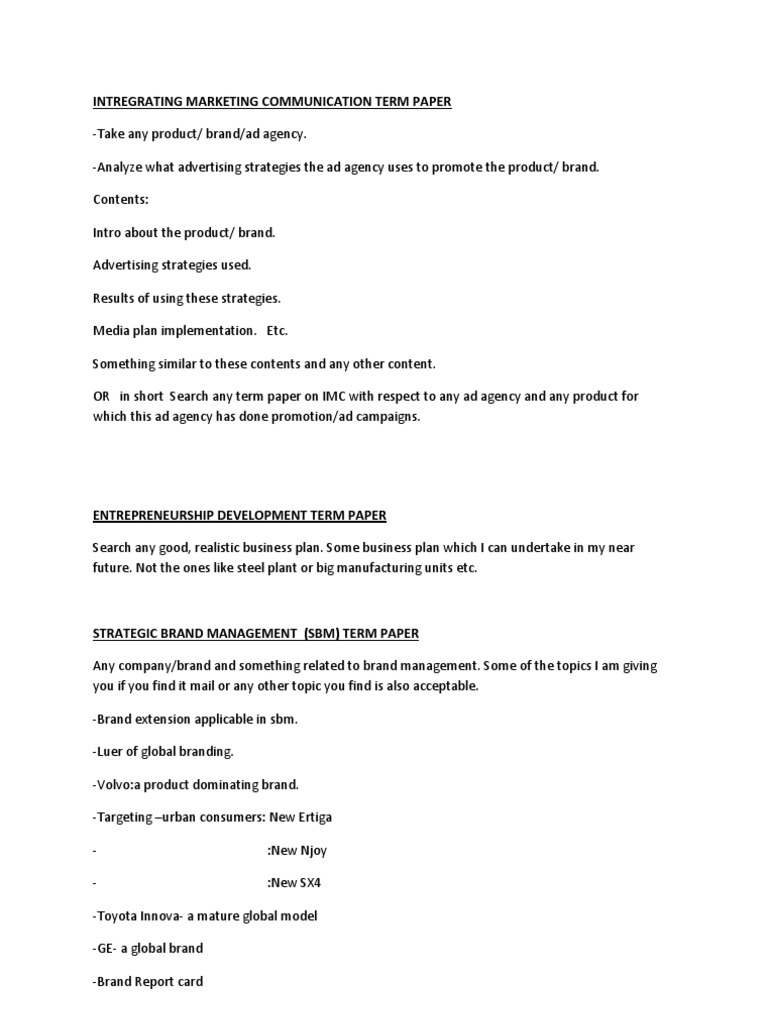 Marketing & Brand Management Papers | PDF