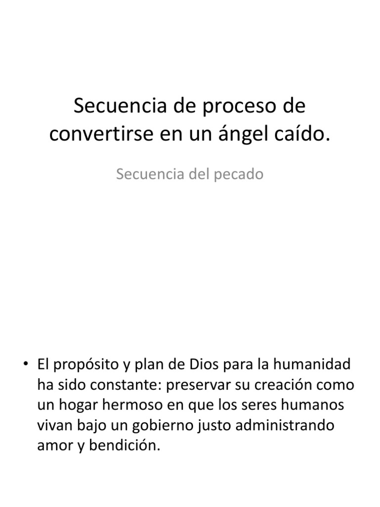 Secuencia de Proceso de Convertirse en Un Ángel | PDF | Oración | Pecado