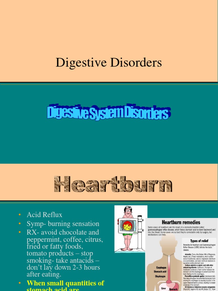 Digestive System Disorders | PDF | Human Digestive System ...