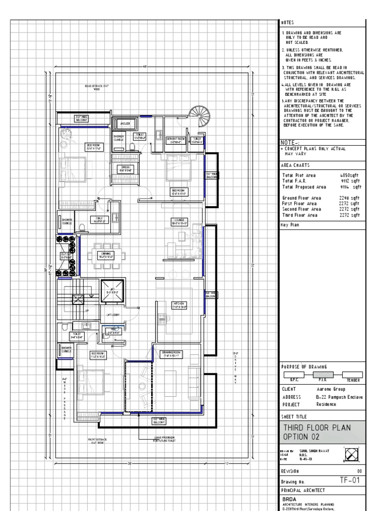Third Floor Plan Drawing Details | PDF | Technology & Engineering