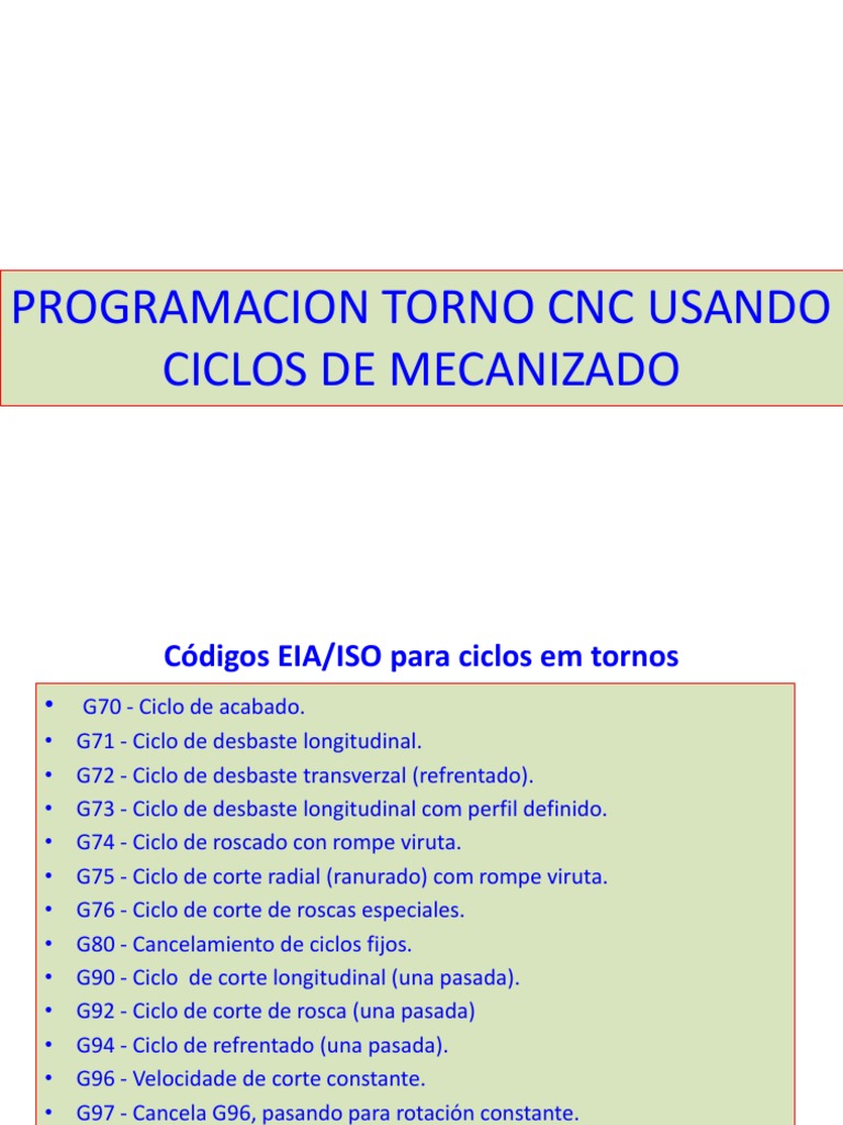 02_CICLOS_DE_PROGRAMACION_EN_TORNO_CNC.pptx | Taladro | Control numérico