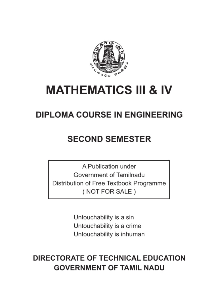 Sem - 2 - Engineering Maths - III & IV | PDF | Euclidean Vector ...