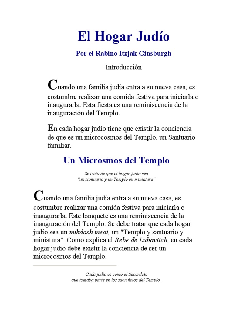 El Hogar Judío | PDF | Tora | Judios