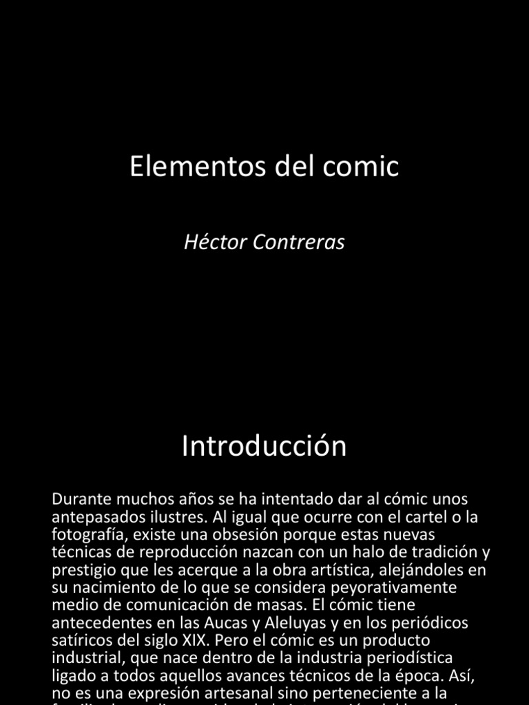 Elementos y Estructura del Cómic | PDF | Arte | Ficción general
