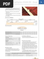 Kingspan Quadcore ks1000rw Roof Panel Data Sheet en GB Ie | PDF | Roof ...