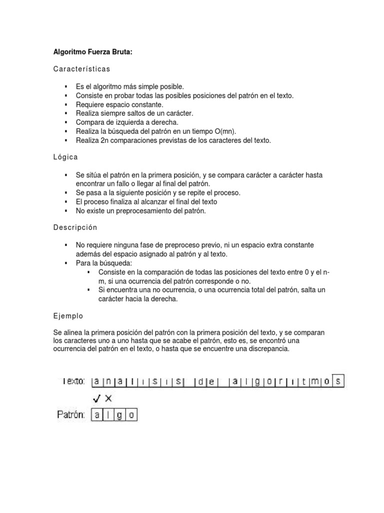 Algoritmo Fuerza Bruta | PDF | Metaheurístico | Áreas de informática