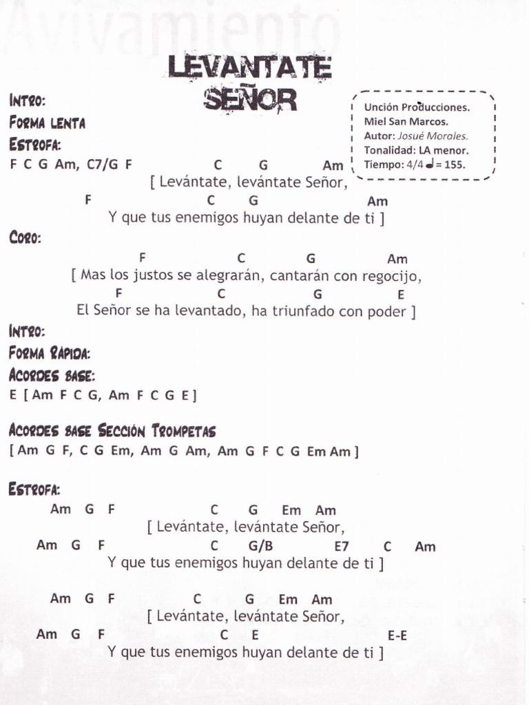 Levántate Señor | PDF