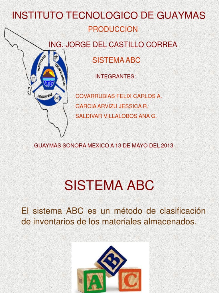 Sistema Abc | PDF | Inventario | Economias