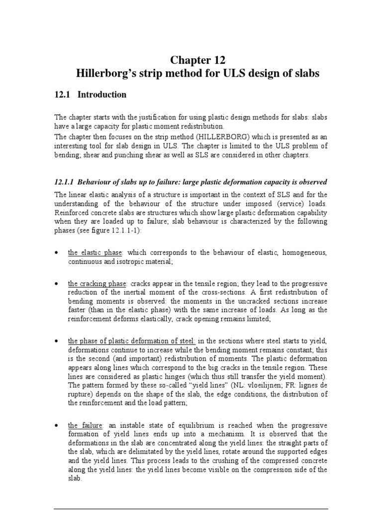 Hillerborg Strip Method | PDF | Deformation (Engineering) | Plasticity ...