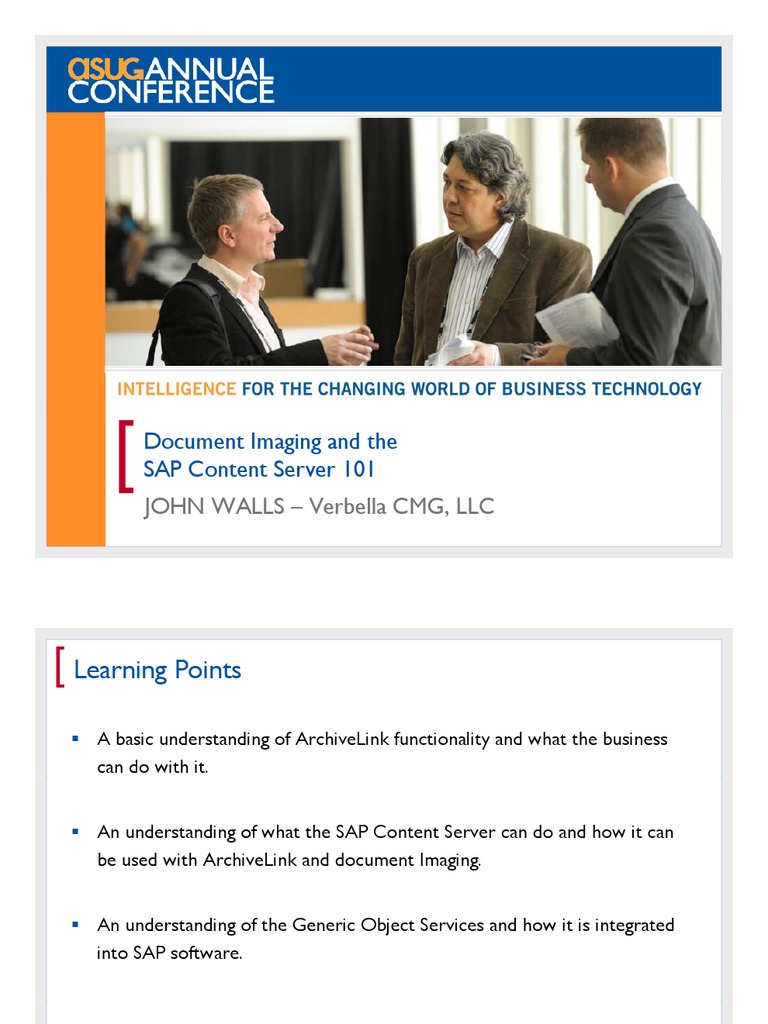 0713 Document Imaging and The SAP Document Imaging and The SAP Content ...