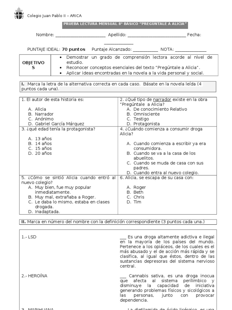 Prueba Pregúntale a Alicia