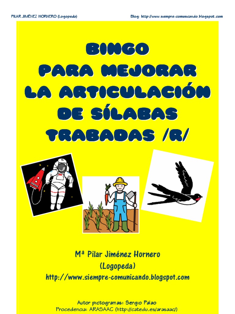 Bingo de sílabas trabadas con R | PDF | Naturaleza