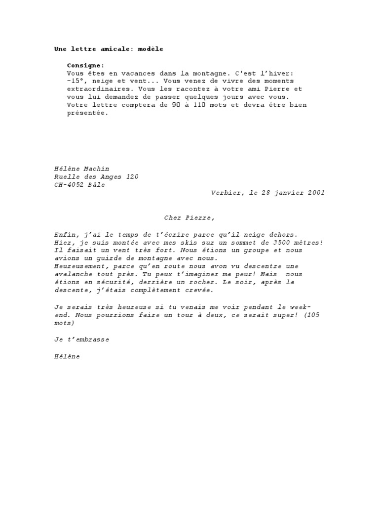 Une Lettre Amicale | PDF | Ski alpin | La nature