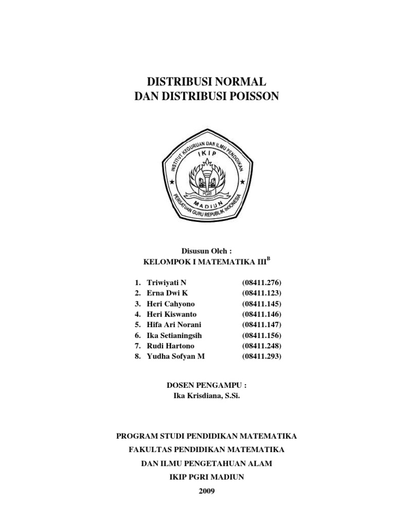 Distribusi Poisson Dan Distribusi Normal | PDF