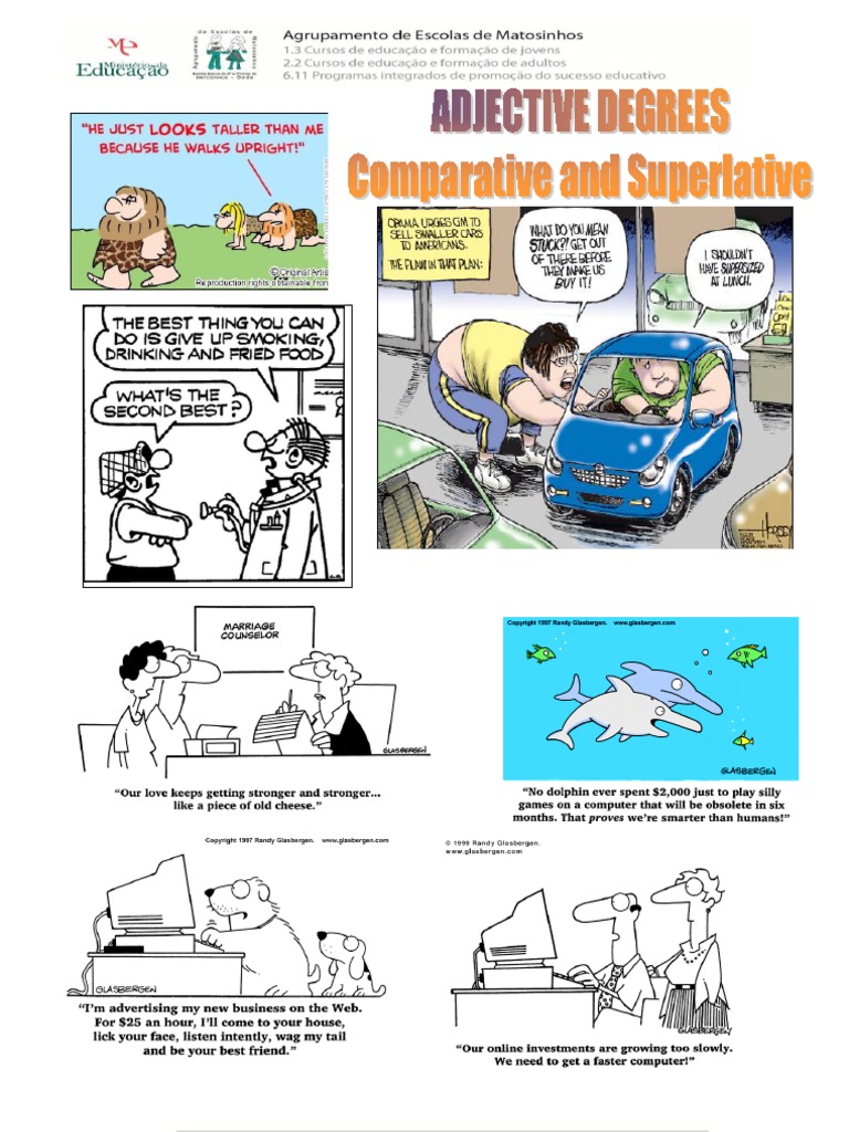 Comparative and Superlative of Adjectives | PDF | Adjective | Semiotics