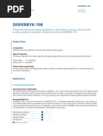 Disperbyk 110 Tds | PDF | Titanium Dioxide | Ink