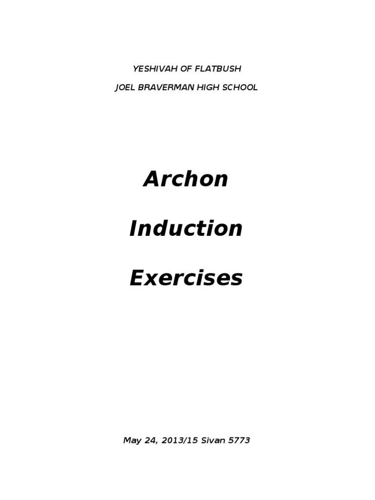Archon Induction Ceremony 2013 | PDF