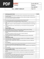 Fall Arrest Pre-Use Checklist Sample 05 | PDF