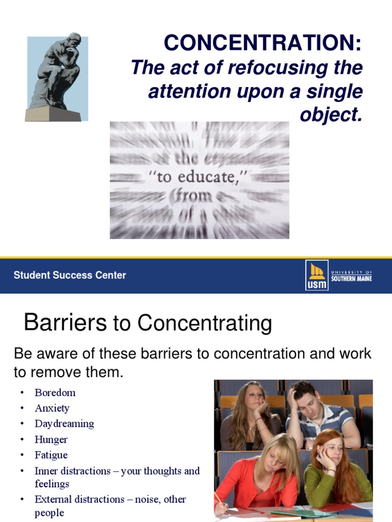 The Act of Refocusing The Attention Upon A Single Object ...