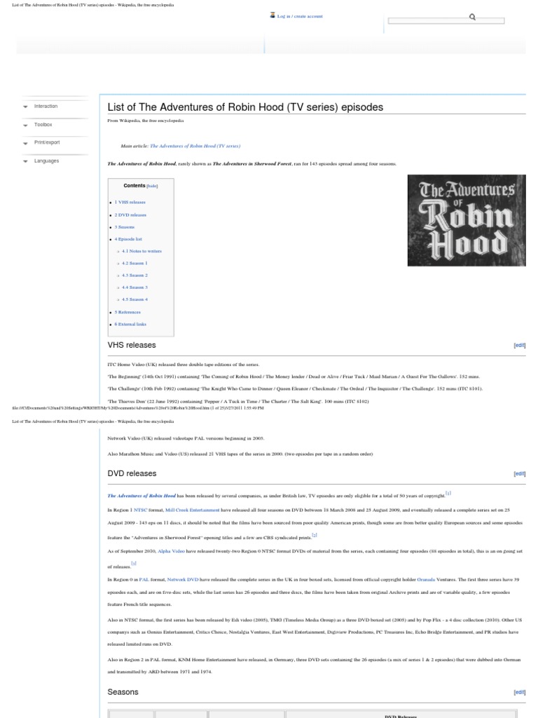 Adventures of Robin Hood PDF | Download Free PDF | Robin Hood | Leisure