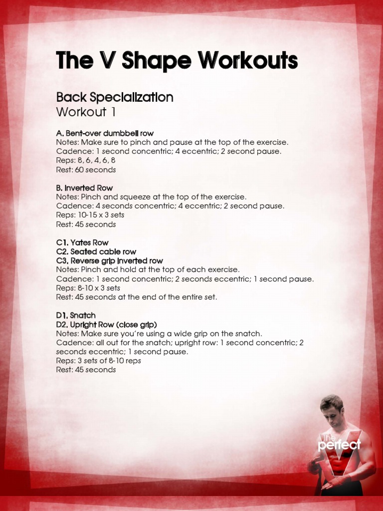 The V Shape Workouts | Download Free PDF | Athletic Sports | Recreation