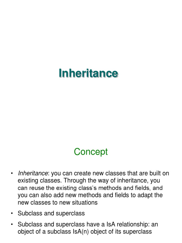 Java Inheritance | PDF | Inheritance (Object Oriented Programming ...