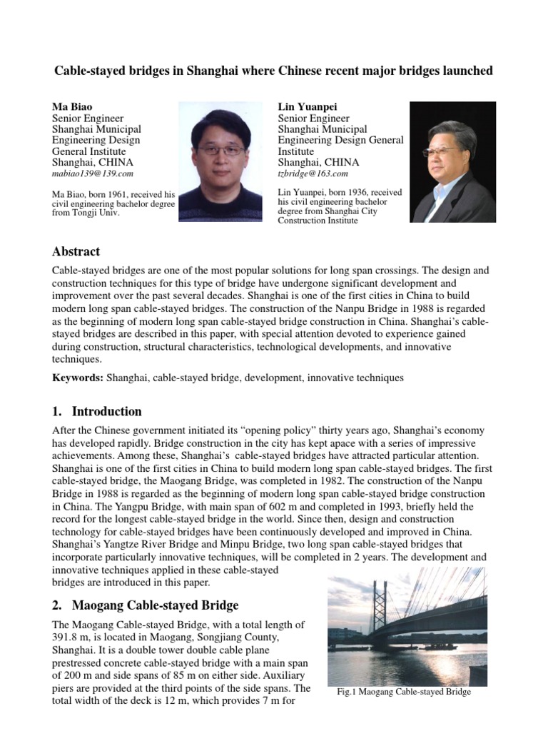 Cable Bridge Pdf Pdf Truss Bridge