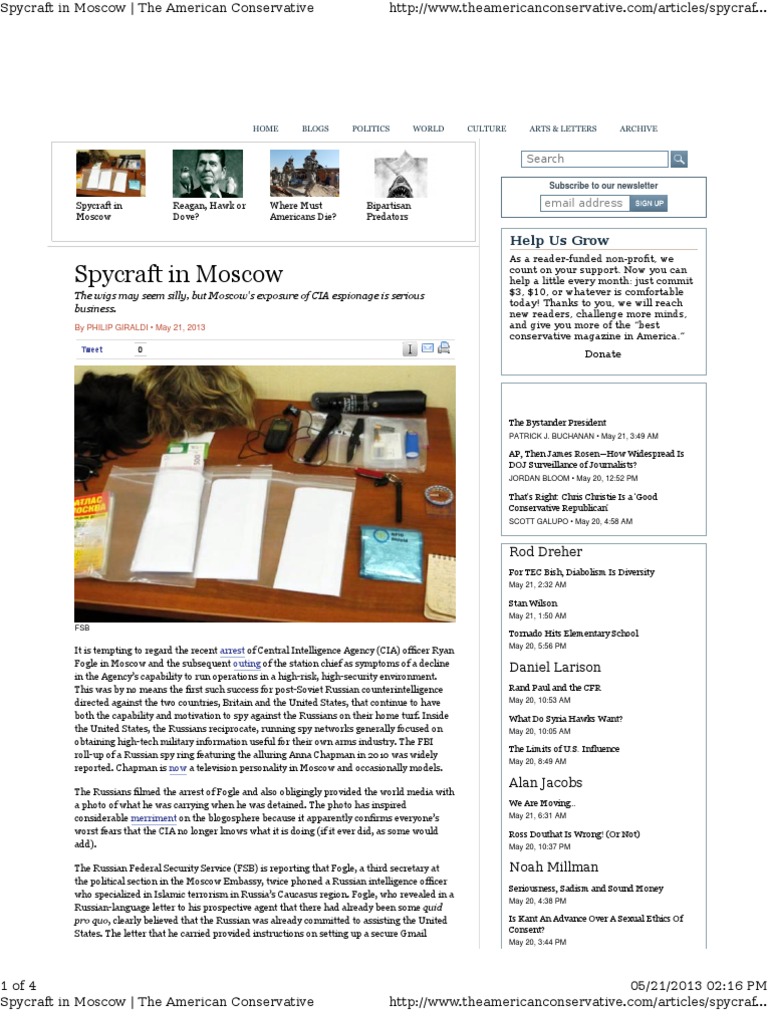 Moscow Rules CIA | PDF | Espionage | Federal Security Service