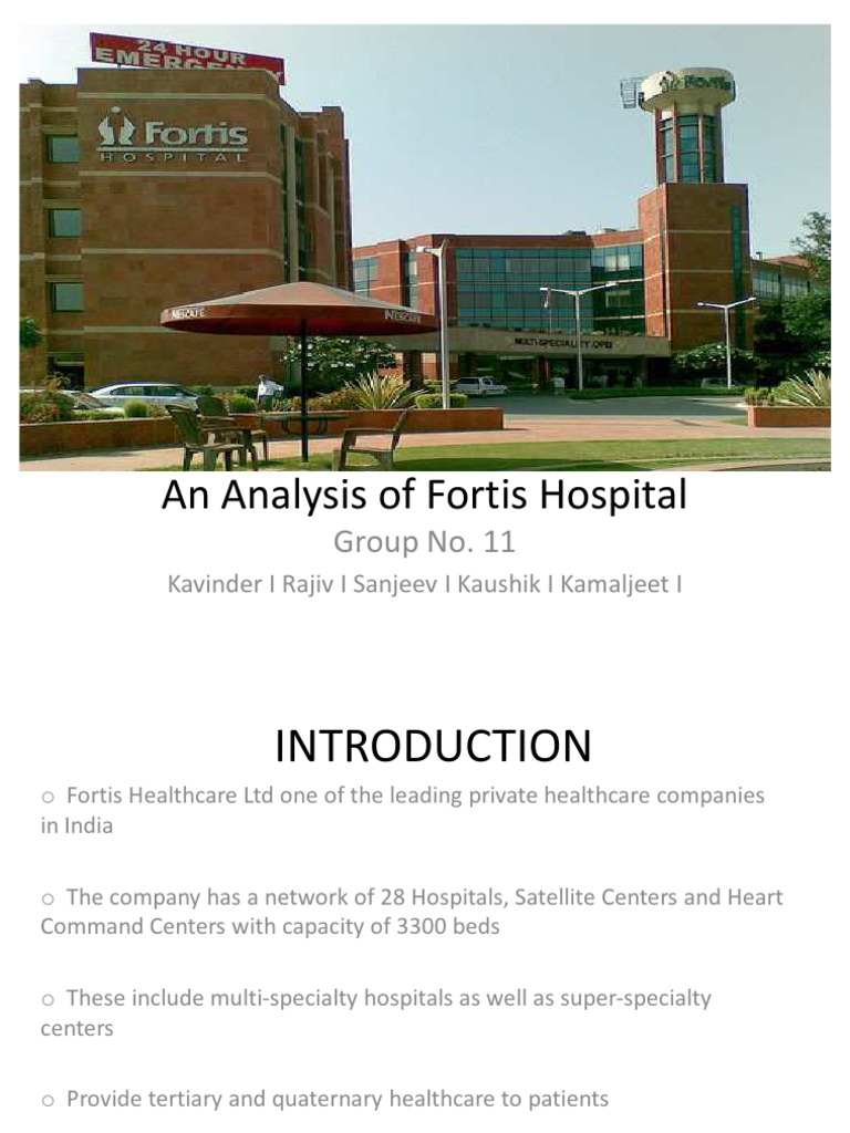 Analysis of Fortis Healthcare | Health Care | Public Health