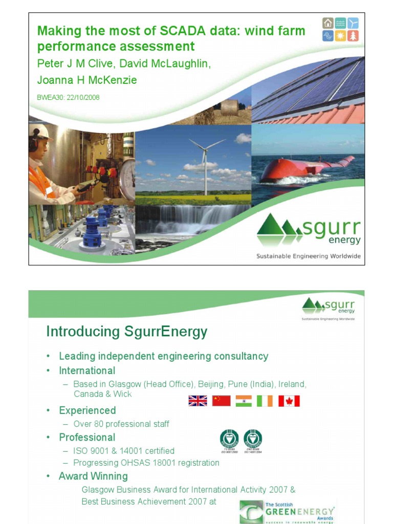 Optimizing Wind Farm Performance Through Analysis of SCADA Data | PDF ...