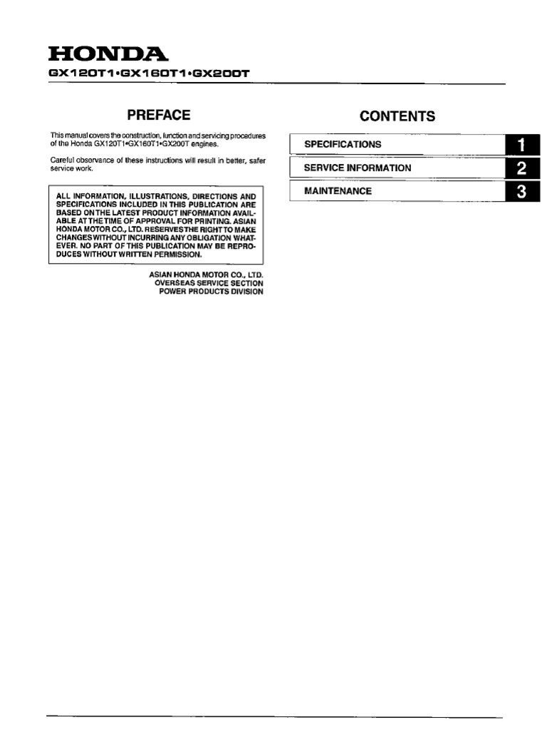 GX160 | PDF