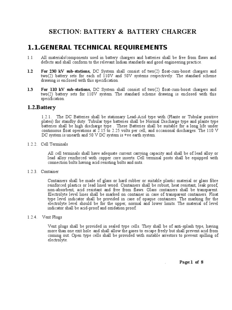 Optimize battery charger specifications | PDF | Battery (Electricity ...