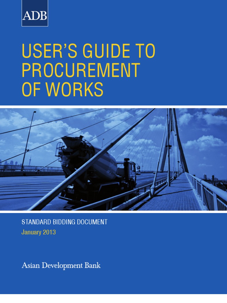 ADB Users Guide - Procurement of Works | PDF | Asian Development Bank ...