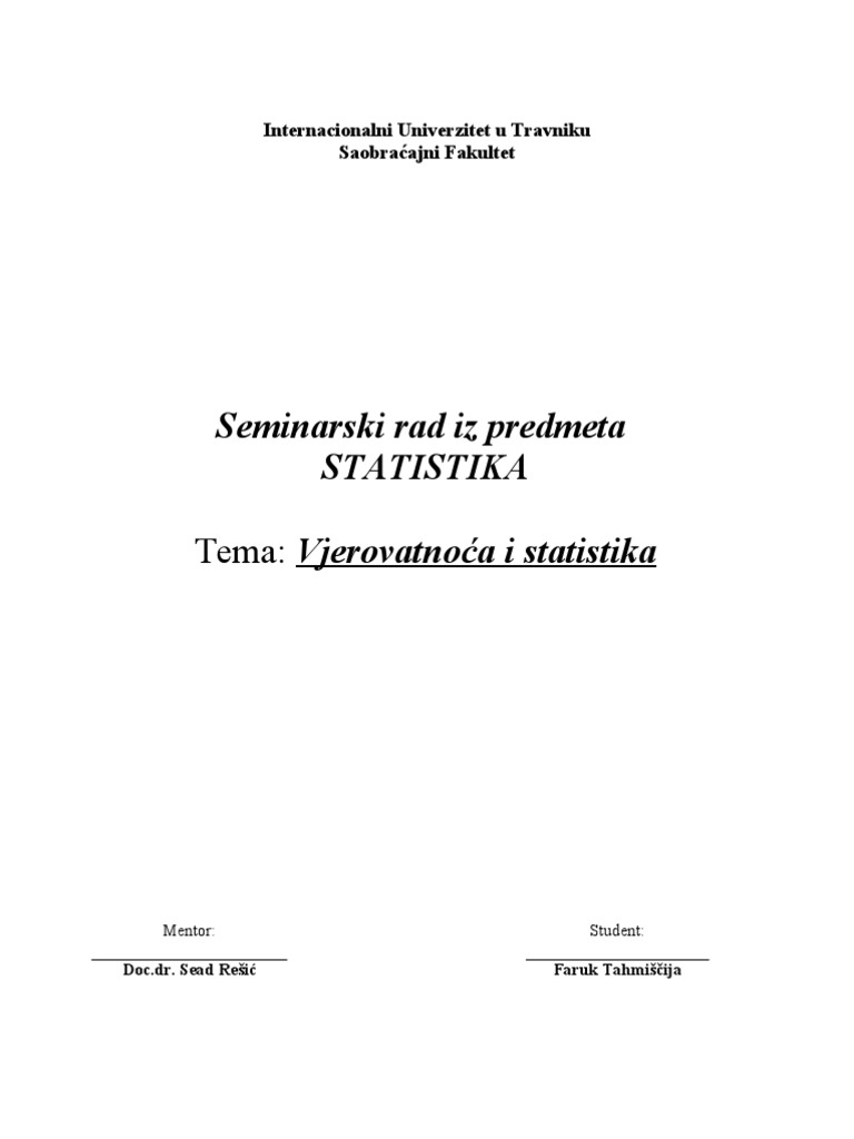Seminarski Rad | PDF