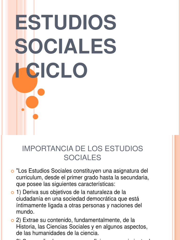 Importancia de Estudios Sociales | PDF | Centroamérica | Américas