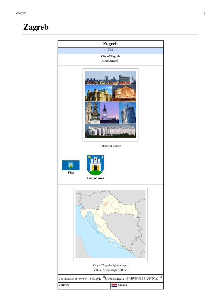 Zagreb | PDF | Croatia | Climate