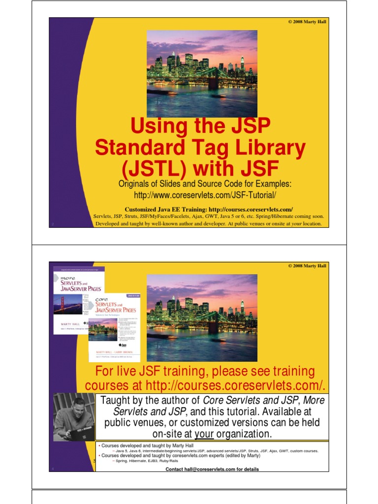 JSF and JSTL | PDF | Java Server Pages | Java Servlet