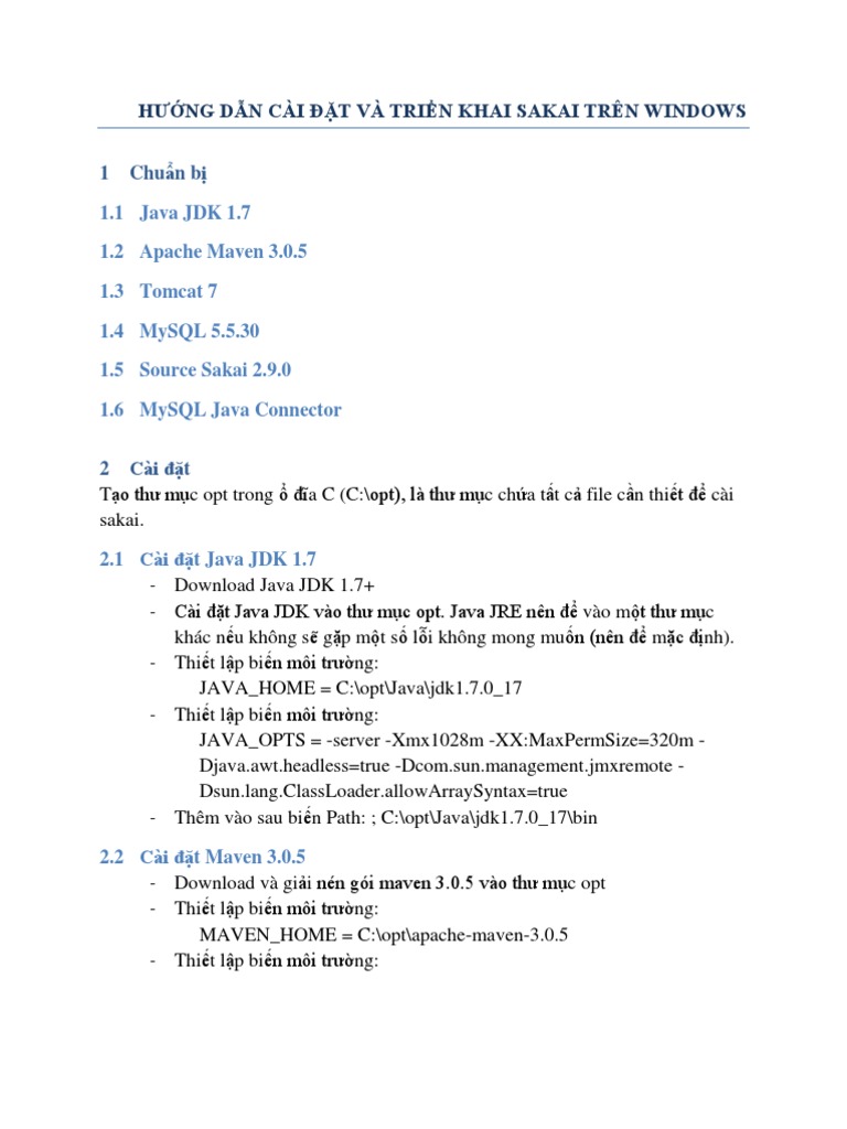 Huong Dan Cai Dat | PDF