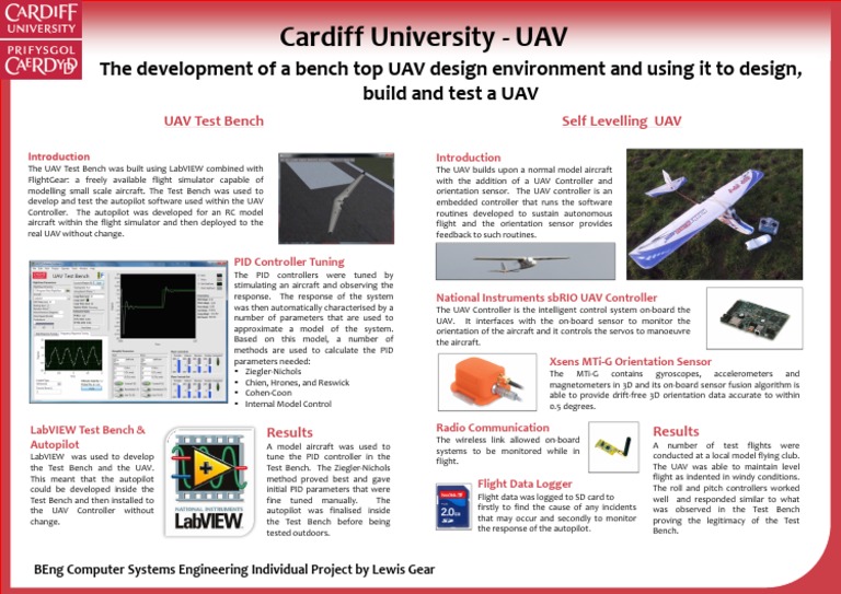 Cardiff University UAV Design & Testing with LabVIEW & FlightGear Sim ...