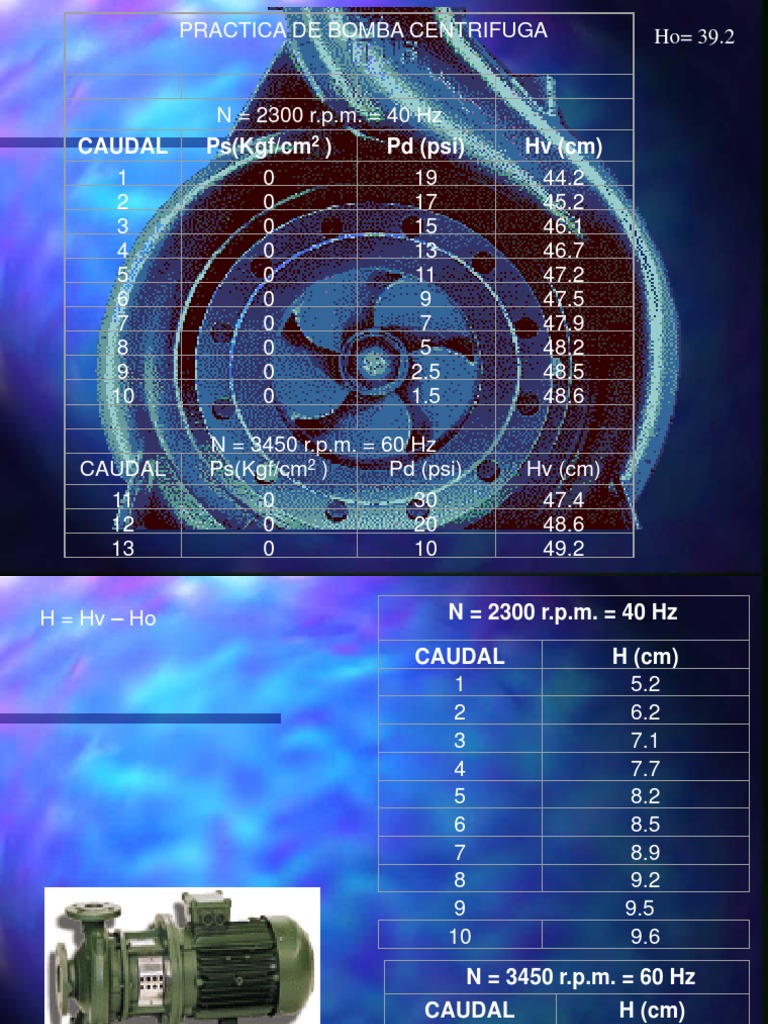 Practica de Bomba Centrifuga | PDF | Science & Mathematics