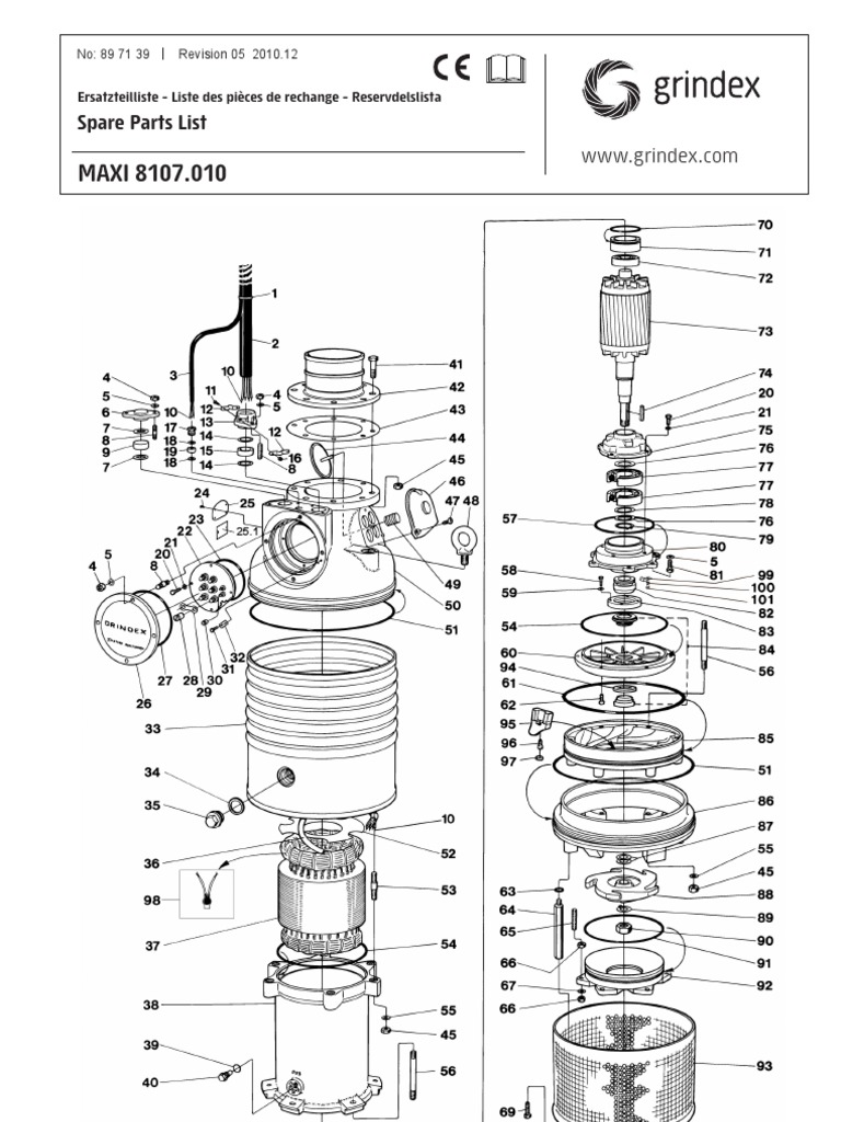 Lista de Partes Bomba MAXI