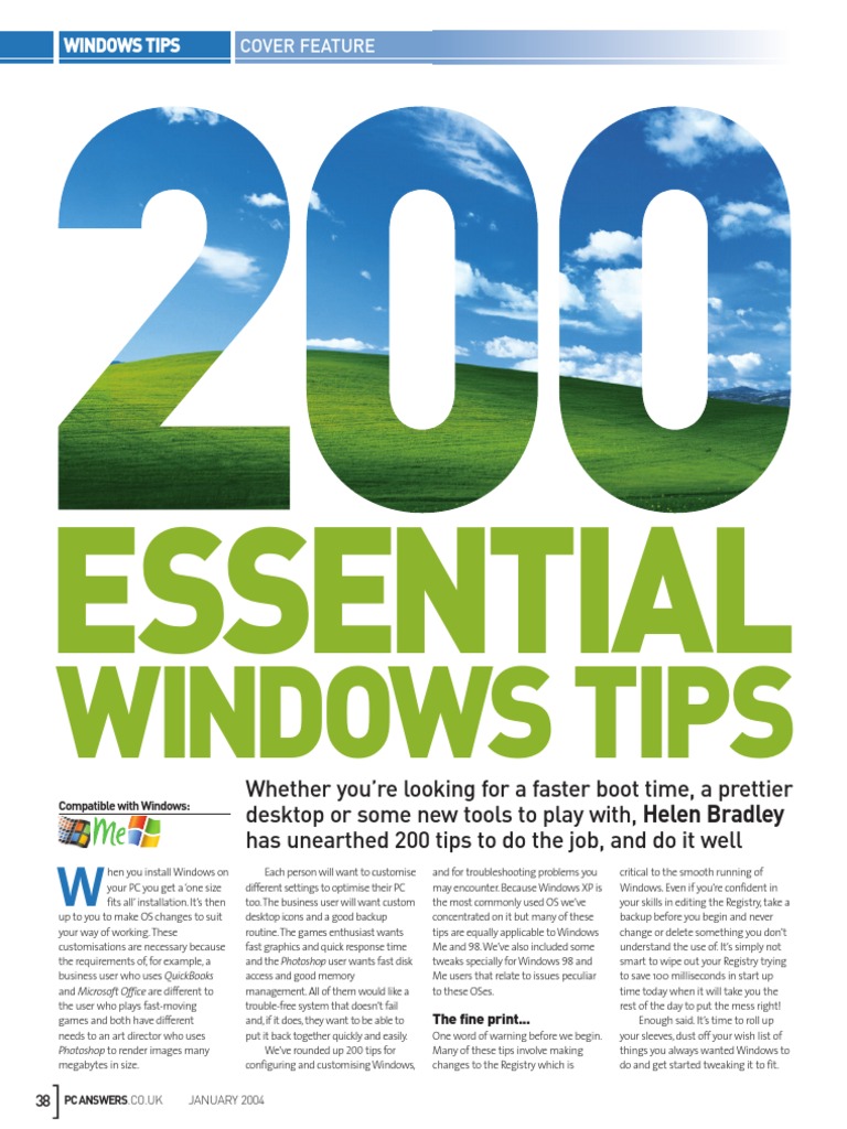 200 windows tips | Icon (Computing) | Microsoft Windows