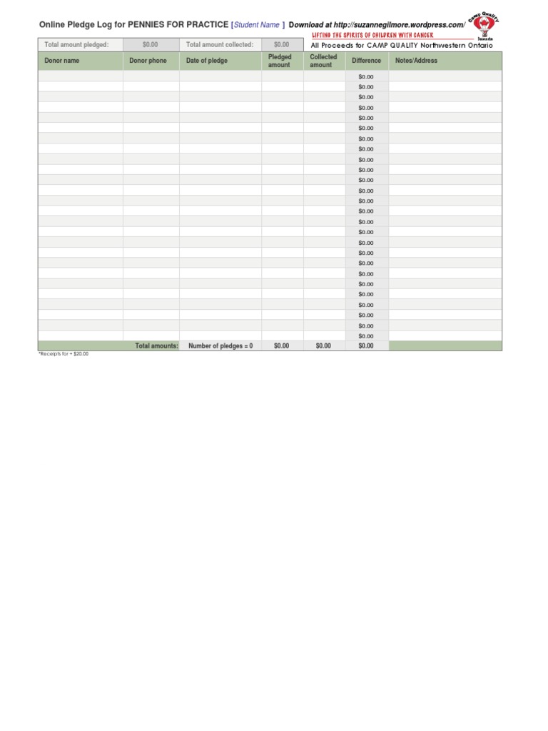 Pledge Form Students | PDF