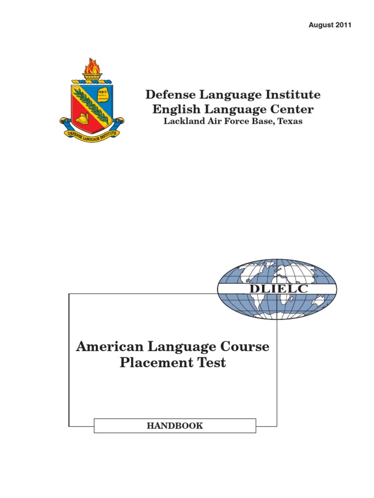 ALCPT Handbook | PDF | Multiple Choice | Test (Assessment)