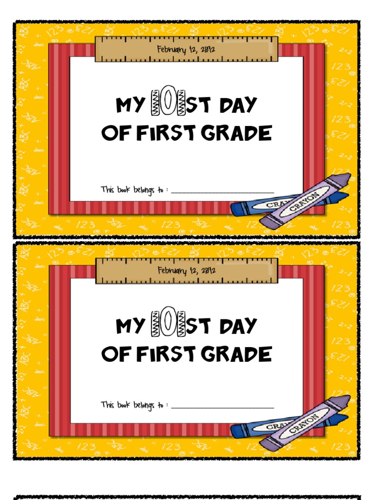 101st Day of First Grade Activities | PDF